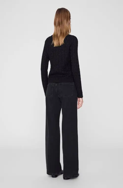 ANINE BING Tessa Tweed Cardigan