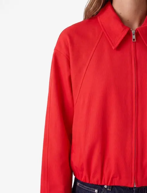 Koton Long Sleeve Colla Oversized Bomber Jacket