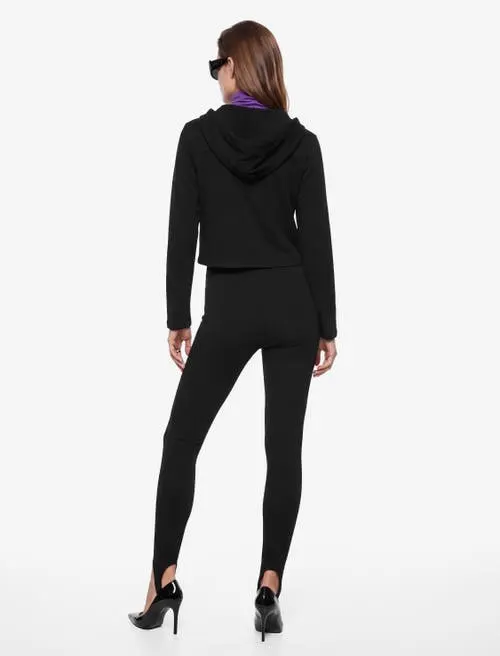 Koton Slim Modal Blend Long-sleeve Hooded Sweatshirt With Full Front Zip