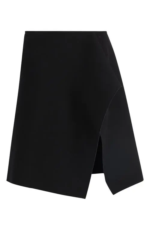 TOTEME Slit Scuba Knit Skirt - Black