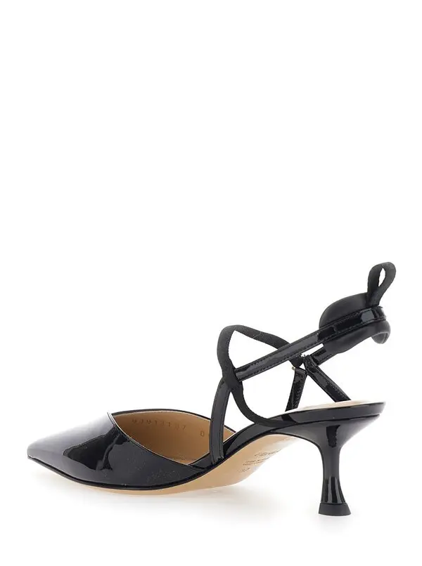 Fendi Colibrì Décolleté With Low Heel And Pointed Design In Leather For - Black
