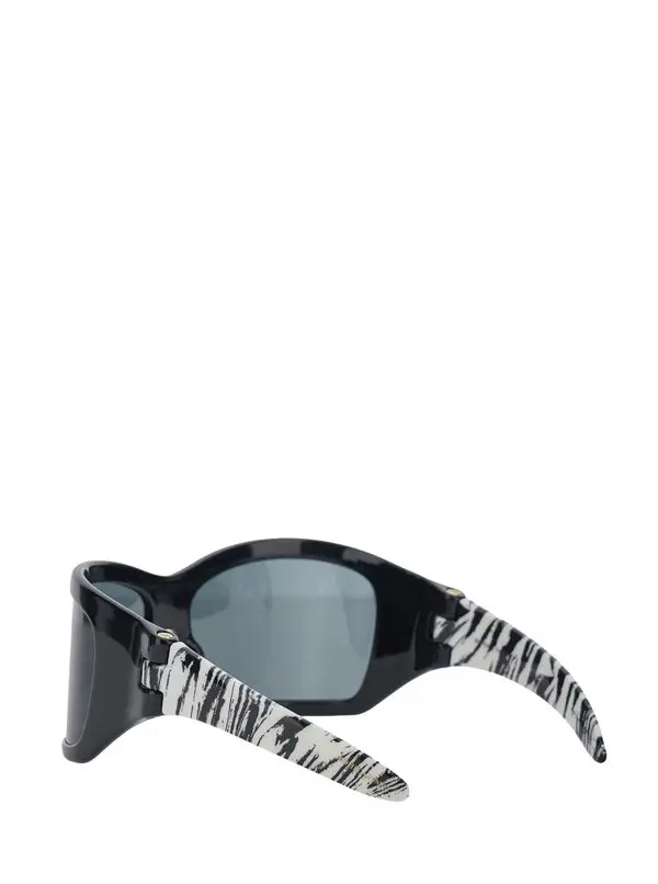 Bottega Veneta Sunglasses With Zebra Print In Plastic