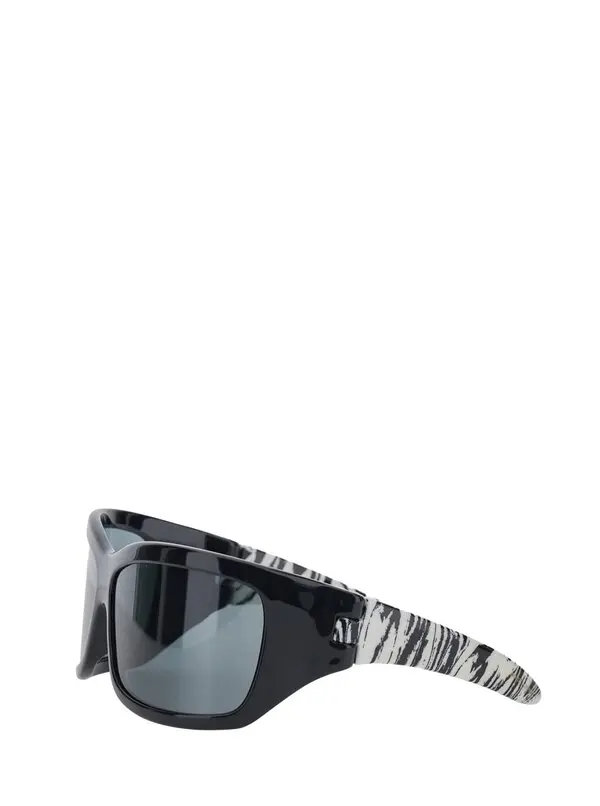Bottega Veneta Sunglasses With Zebra Print In Plastic