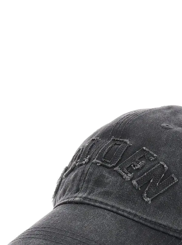 GOLDEN GOOSE Hat Journey With Golden Patch And Cotton