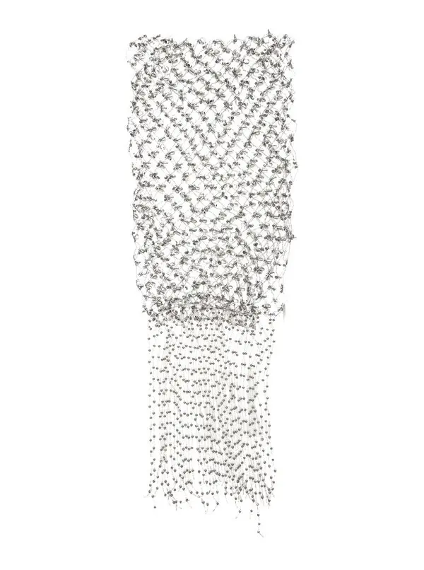 Dries Van Noten Necklace Scarf 'necklace Scarf' With Metallic Design In Fabric - Multicolor