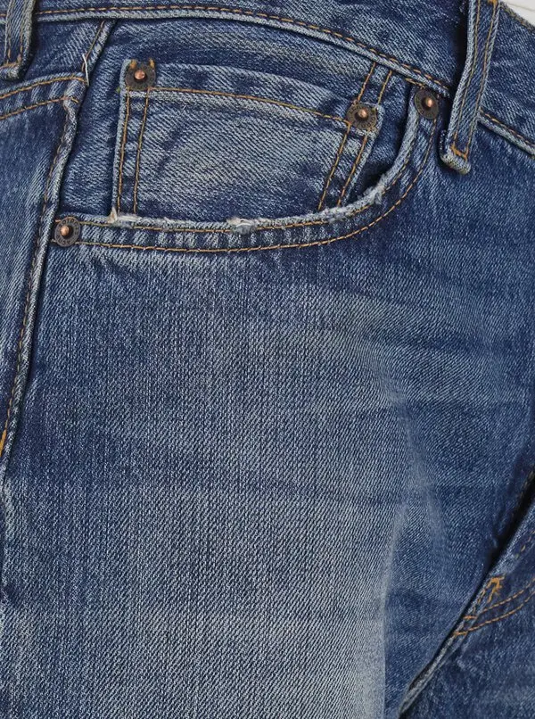 Acne Studios Blue Jeans With Flared Leg And Logo Patch On The Back In Denim For - Multicolor