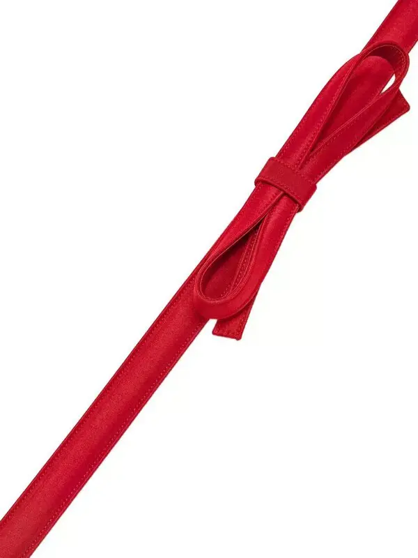 Carolina Herrera Silk Faille Bow Belt