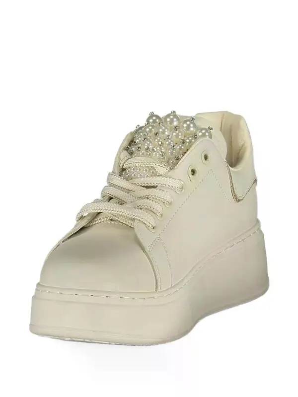 LAURA BIAGIOTTI Faux-pearl Embellished Sneakers