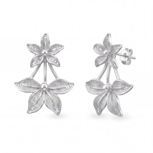 YIEON Stars Filigree Stud Earrings