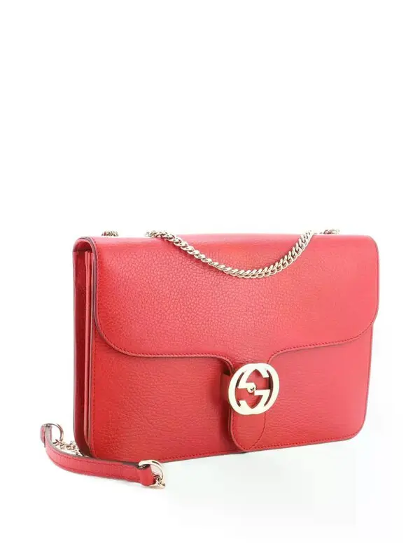 Gucci Interlocking Leather Medium Shoulder Bag