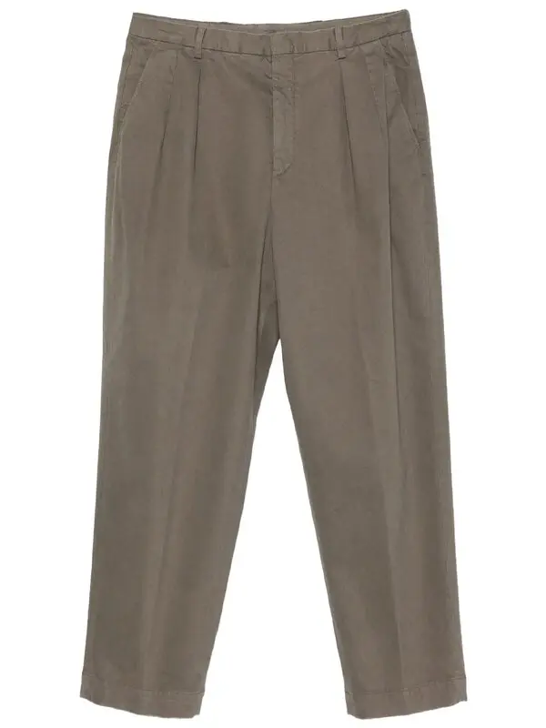 CELLAR DOOR Lucio Trousers With Pleats - Green