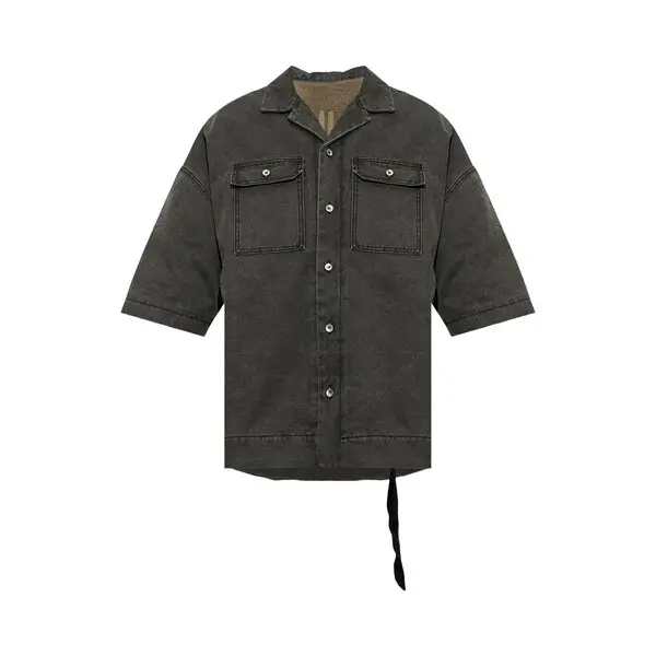 Rick Owens Magnum Tommy Shirt 'gravel - Grey