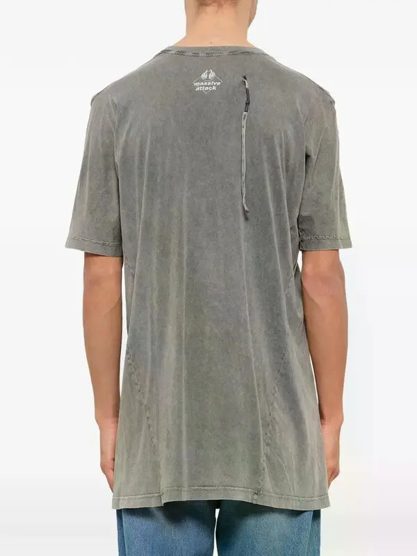11 BY BORIS BIDJAN SABERI Dye-pattern Graphic-print T-shirt