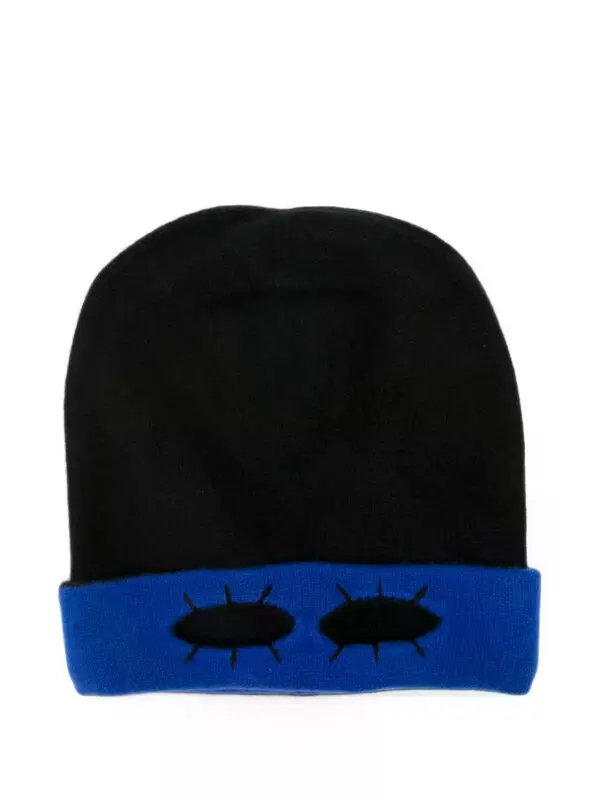 Frenckenberger Eye-motif Intarsia-knit Beanie Hat