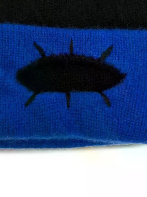 Frenckenberger Eye-motif Intarsia-knit Beanie Hat