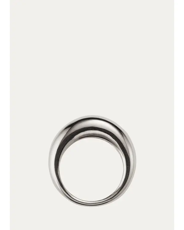 Agmes Sterling Domed Ring - Silver