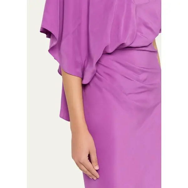 Christopher Esber Backless Draped Satin Dress