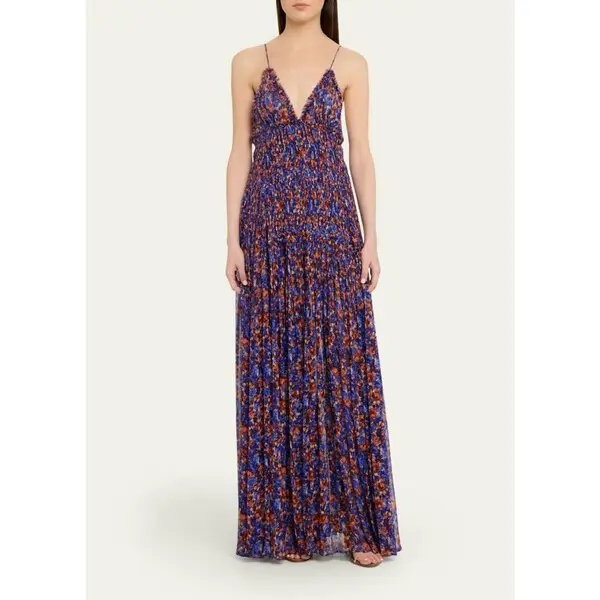Ulla Johnson Atrani Floral Silk Chiffon Maxi Dress