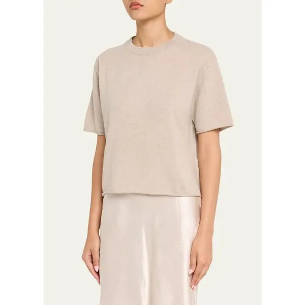 LISA YANG Cila Short-sleeve Cashmere T-shirt