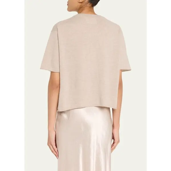 LISA YANG Cila Short-sleeve Cashmere T-shirt
