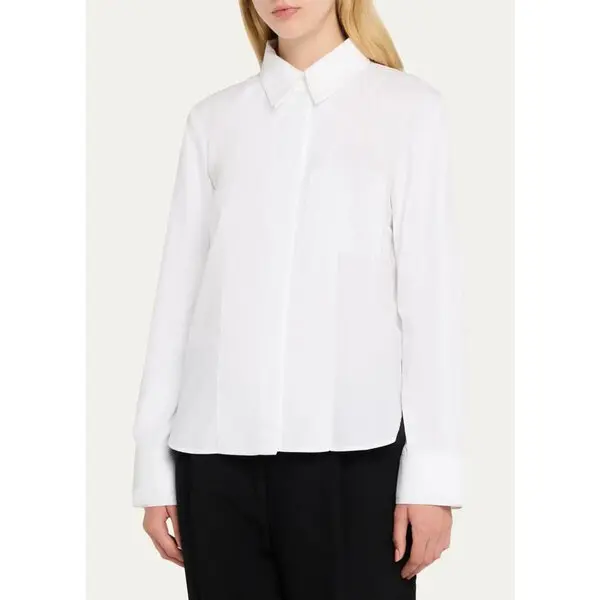 TWP Double-layer Boyfriend Shirt In Superfine Cotton Shirting