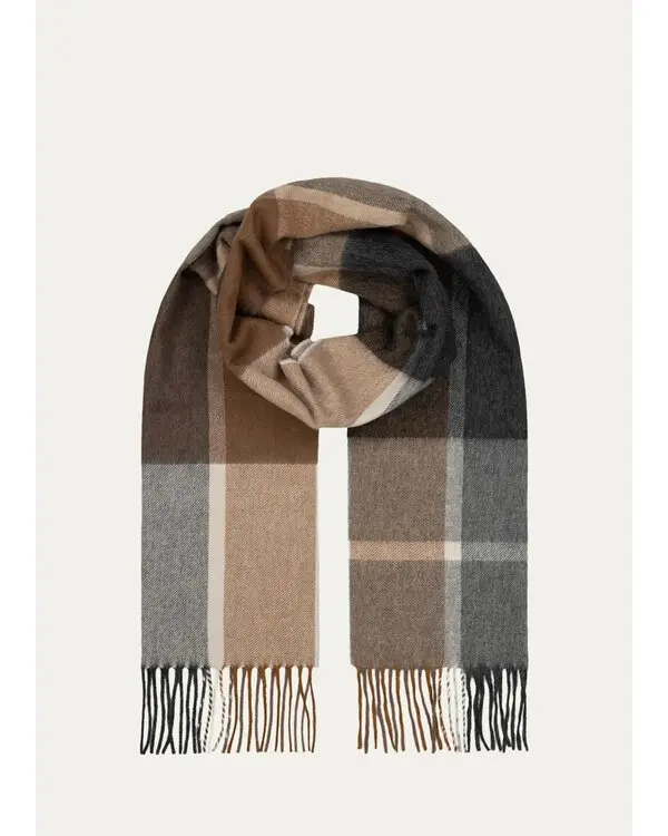 BEGG X CO Arran Edgar Cashmere Plaid Scarf - Multi