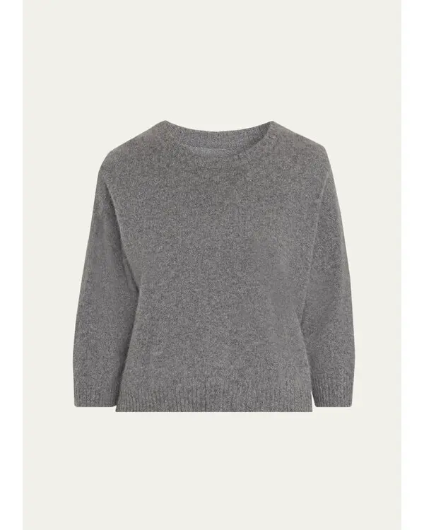 Loulou De Saison Azali 01 Cropped Crewneck Sweater