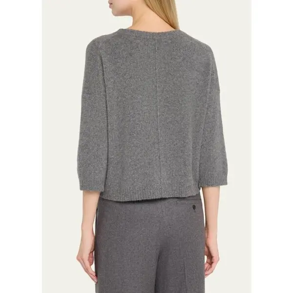 Loulou De Saison Azali 01 Cropped Crewneck Sweater
