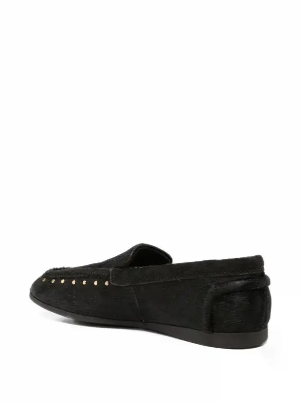 Ash Jasper Stud-embellished Loafers - Black