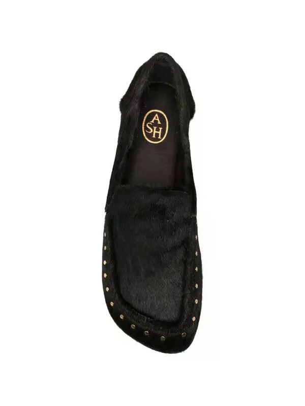 Ash Jasper Stud-embellished Loafers - Black