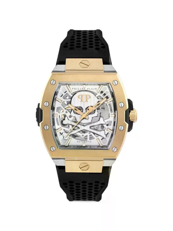 Philipp Plein Skeleton Skull 44mm Watch - Silver