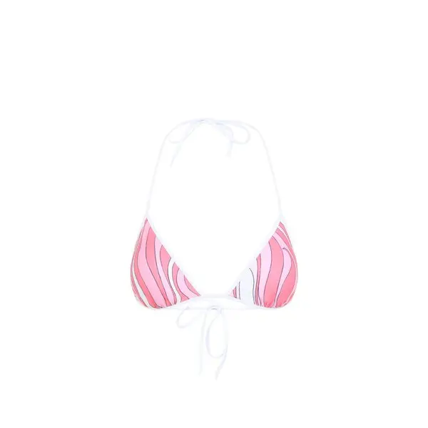 Emilio Pucci Printed Triangle Bikini Top - Multicolour