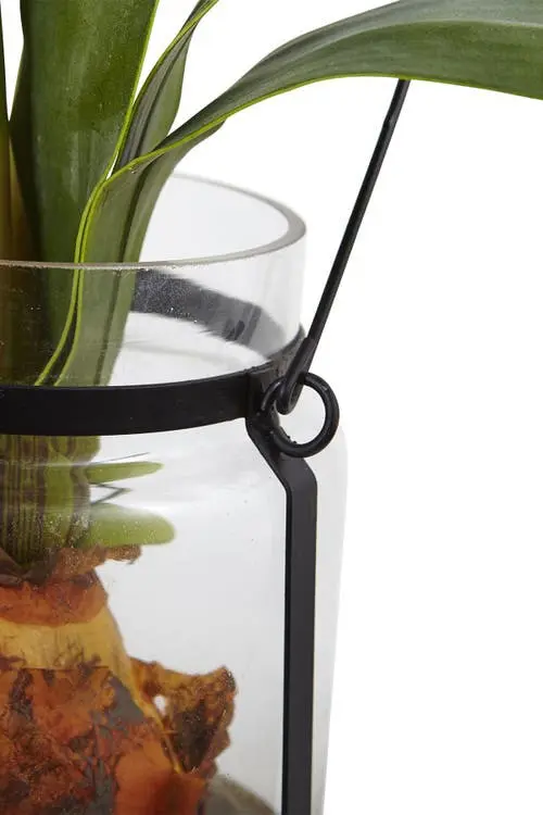 NEARLY NATURAL 24-in Amaryllis With Vase