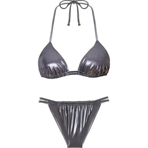 AYJE Mykonos Triangle Top & Bikini Bottom - Grey
