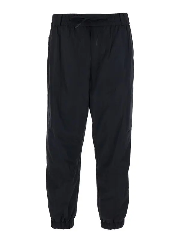 Moncler Jogger Pants With Logo Patch On The Back In Tech Fabric For
