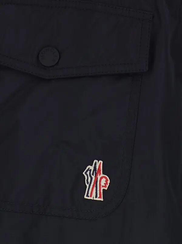 Moncler Jogger Pants With Logo Patch On The Back In Tech Fabric For