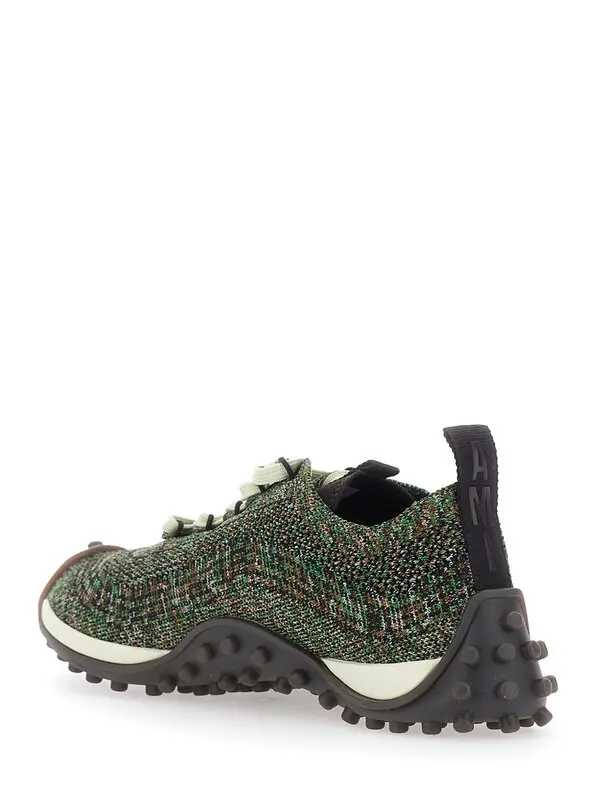 AMI Paris Mirage' Sneakers With Studded Sole In Fabric