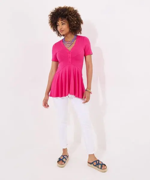 JOE BROWNS Short Sleeve Babydoll Tunic