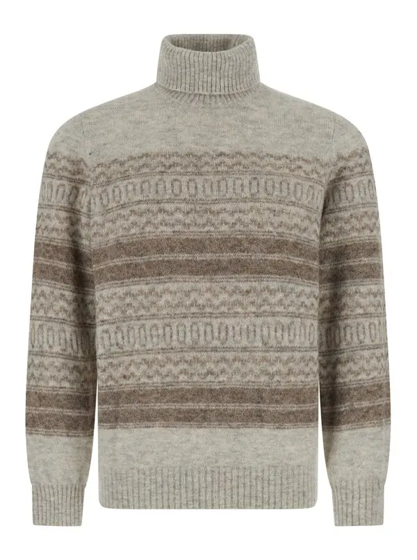 Brunello Cucinelli Magliacolloaltonordicjacquard