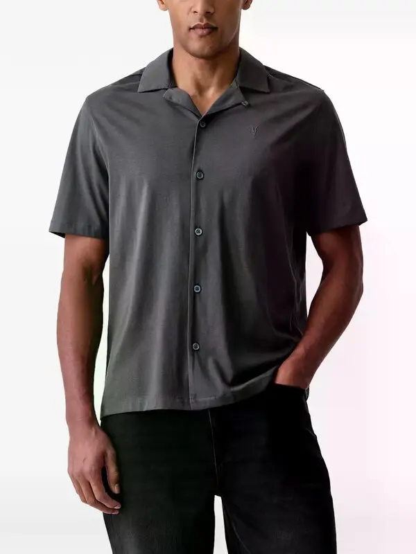 ALLSAINTS Hudson Short-sleeve Shirt - Grey
