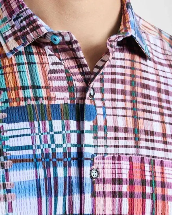 Robert Graham Murdoch Plaid Cotton Short-sleeve Shirt - Multi