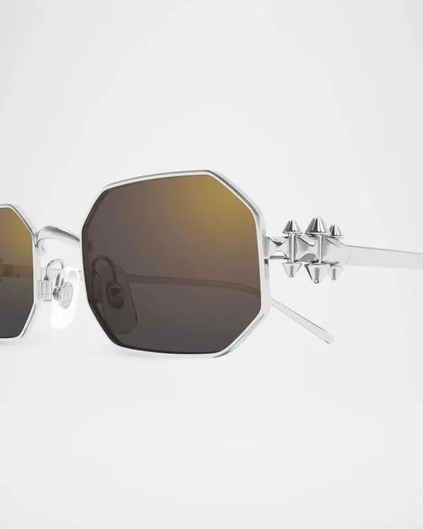Cartier Apos;s Ct0682s Clash De Metal Rectangular Sunglasses