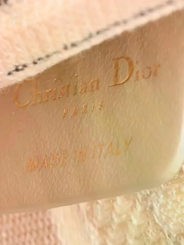 Dior 2000-2026 Mini Canvas Embroidered Book Tote Handbag