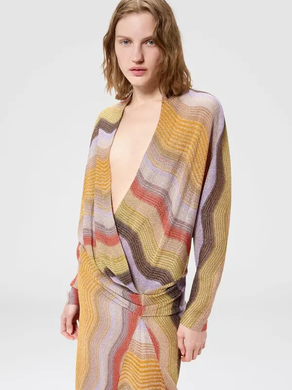 Missoni Long Dress With Deep V-neckline
