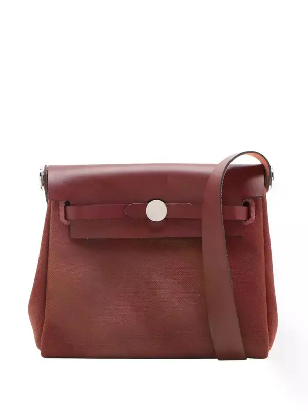 Hermès 2025 Military Toile And Vache Hunter Herbag Zip 20 Shoulder Bag