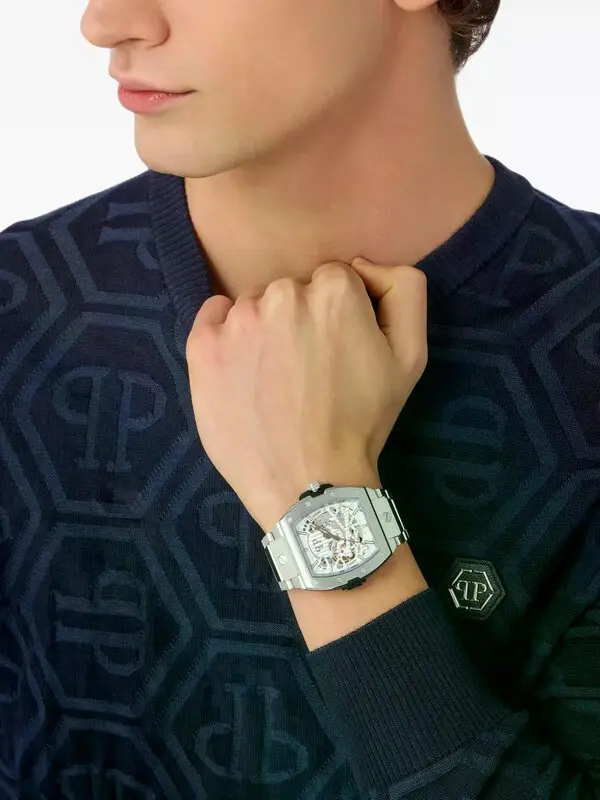Philipp Plein The $keleton 44mm Watch - Silver