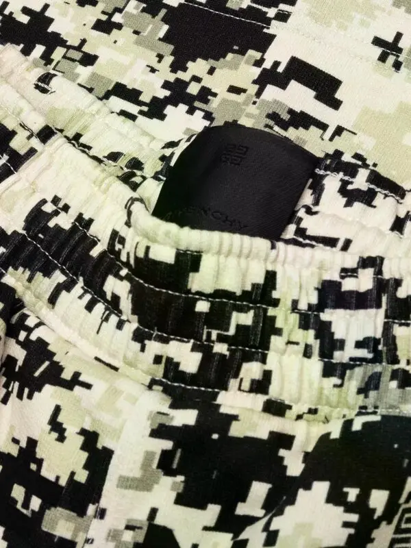 Givenchy Pixelated-camo Shorts
