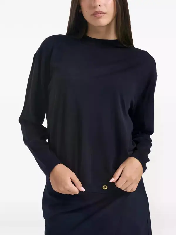 SEMICOUTURE Fine-knit Sweater - Blue