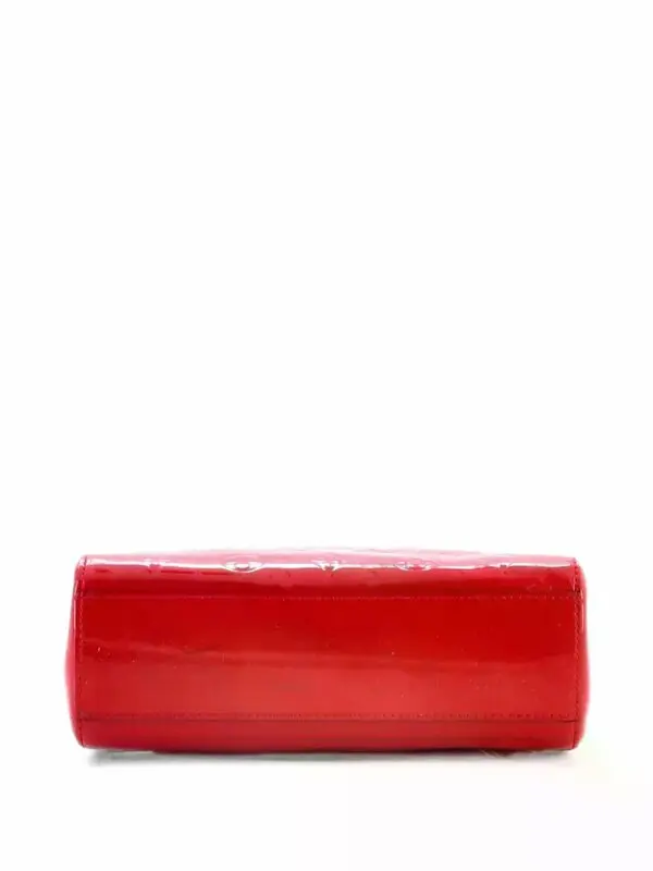 LOUIS VUITTON Catalina Handbag Monogram Vernis Bb Tote Bag - Red