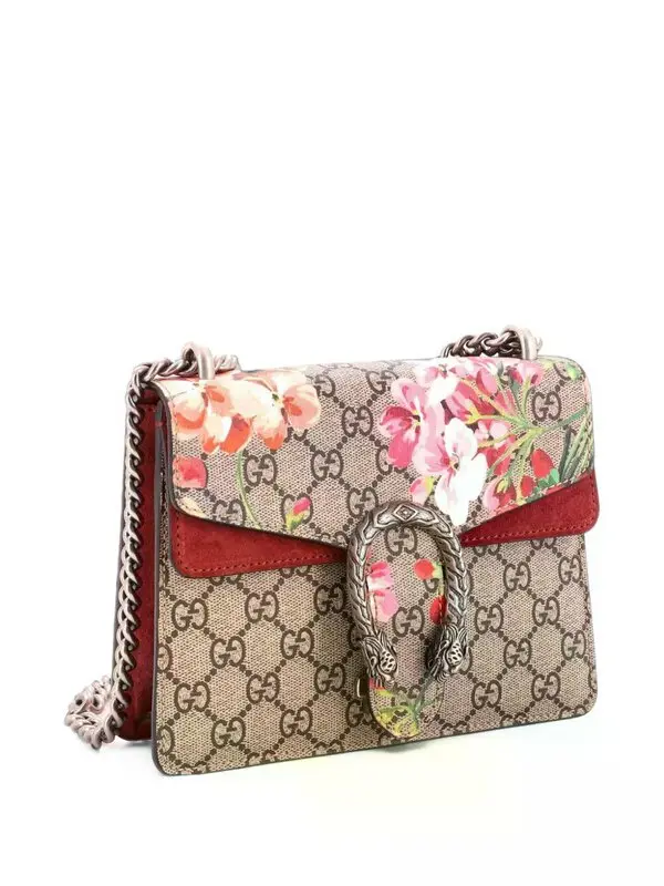 Gucci Dionysus Bag Blooms Print Gg Coated Canvas Mini Shoulder Bag